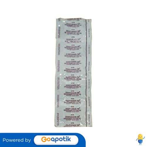 Jual DIAFORMIN XR 500 MG STRIP 10 KAPLET | Shopee Indonesia