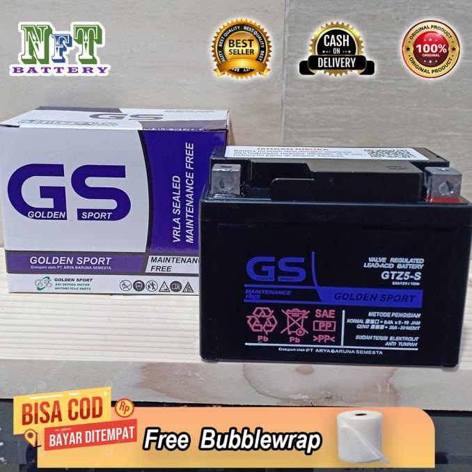 Jual AKI MOTOR BEAT KARBU/FI, VARIO 110, MIO SOUL GTZ5S GS AKI KERING MF | Shopee Indonesia