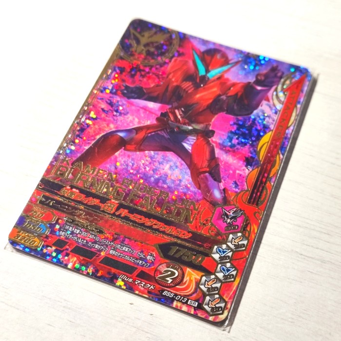Jual kamen rider build jin burning falcon holo gold foil card ...