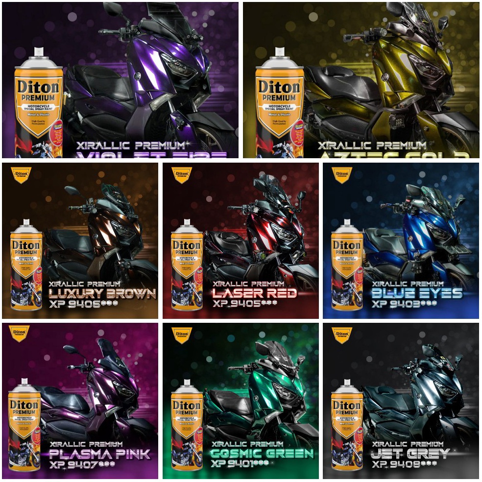 Jual Murah.. XIRALLIC PREMIUM COLORS BY DITON PREMIUM Pilok Pilox Cat ...