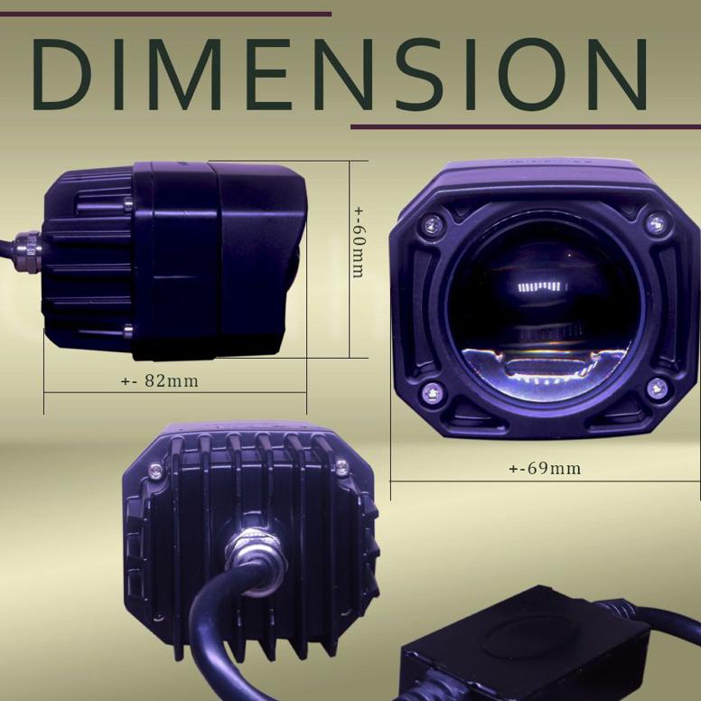 Jual Promo Lampu Led Sorot Biled Matrix Foglamp 45W 2 Warna Zm846 ...