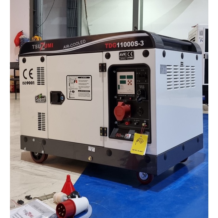 Jual Genset Silent 10 KVA 3 phase TSUZUMI Original TDG 11000 SDV | Shopee Indonesia