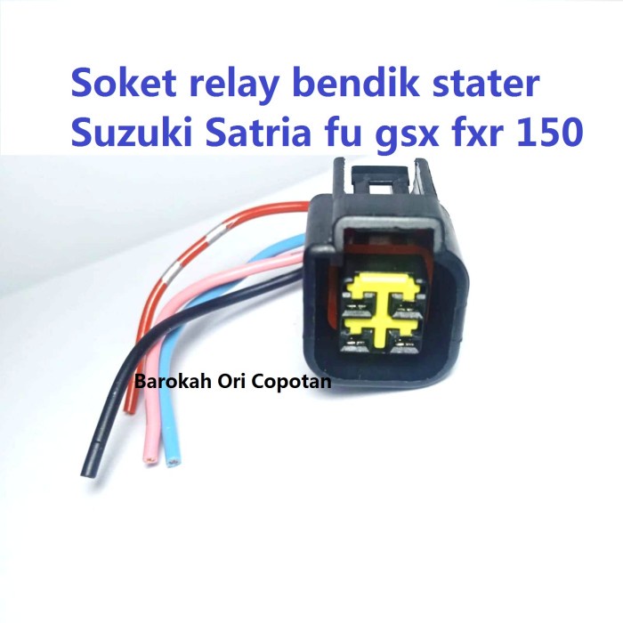 Jual Soket Relay Bendik Bandit switch Starter Satria Fu Gsx Fxr 150 ...