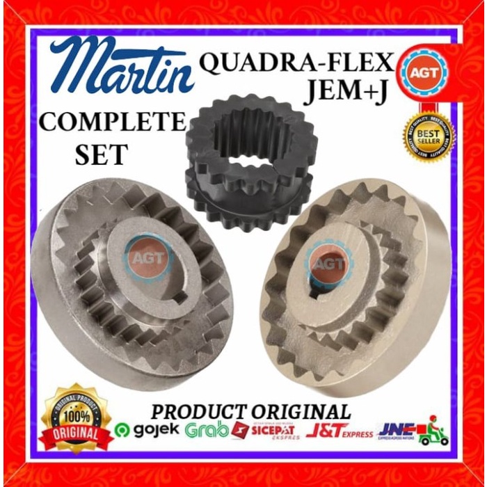 Jual [Baru] Quadraflex 5SJem Rubber W/ Flange Complete Set Martin ...