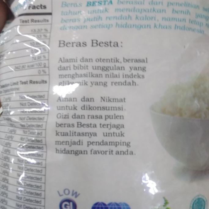Jual Besta Low Glycemic Index White Rice Beras 5Kg | Shopee Indonesia