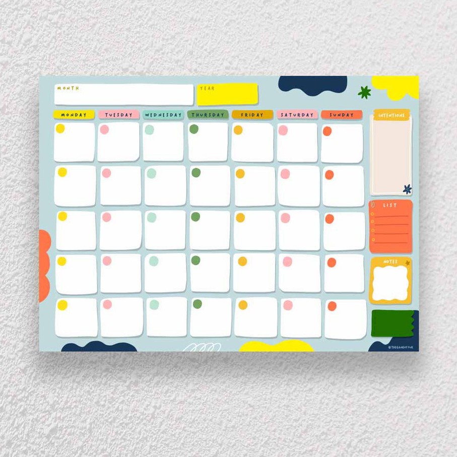 Jual Wall Monthly Planner A2 (Ukuran Jumbo) By The Gang Of Fur | Shopee ...