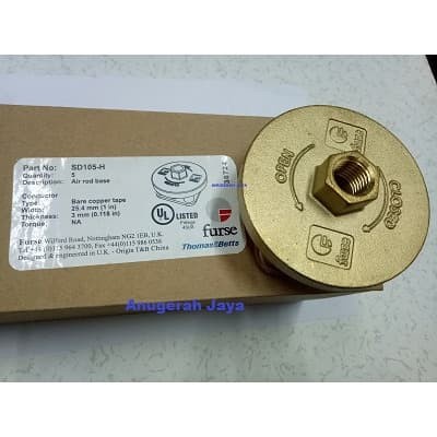 Jual Air Terminal Base 15mm/Flat Saddle/Base Plate/Dudukan (Furse SD105 ...
