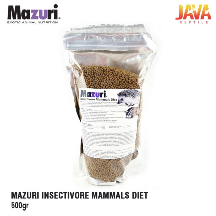 Jual Mofha- Mazuri Insectivore Mammals Diet - Makanan Sugar Glider ...