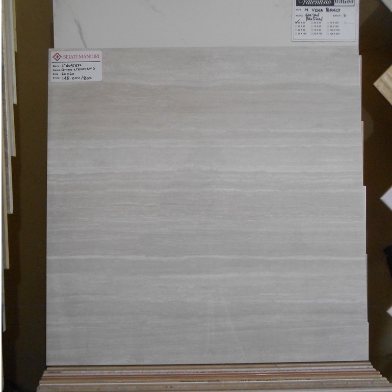 Jual Granit 60X60 - Motif Serat Kayu - Indogress Grey Trevertin | Shopee Indonesia