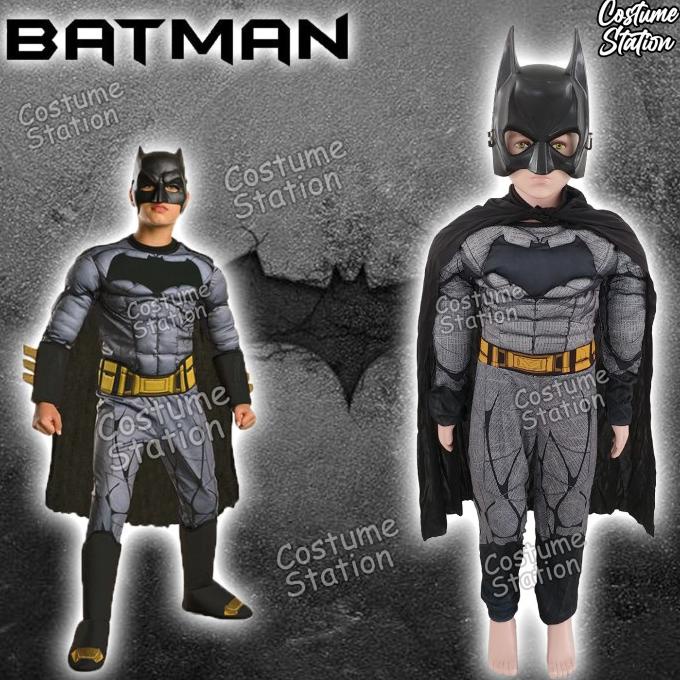 Jual Kostum Superhero Batman / Costume Bat Man Justice League anak laki ...