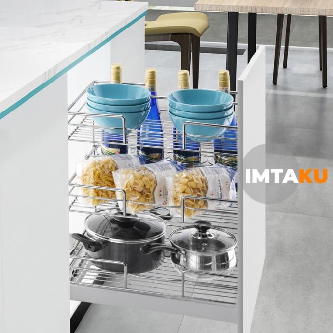 Jual Rak Botol Tarik Untuk Kitchen Set Stainless Steel Model Vitco ...