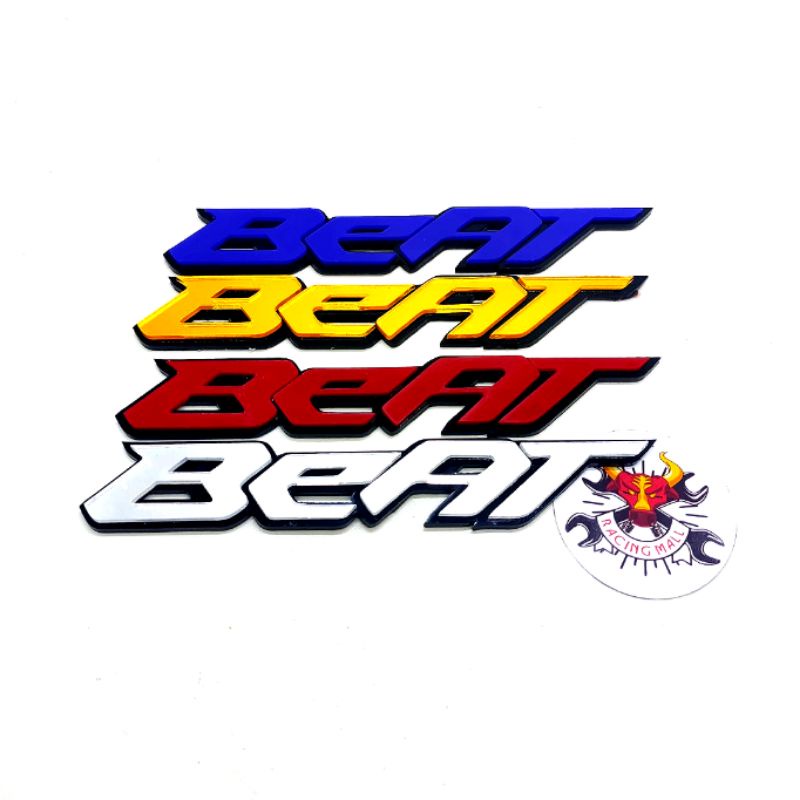 Jual Logo Beat 3D Emblem Beat 30 Stiker Timble Beat bahan Akrilik ...