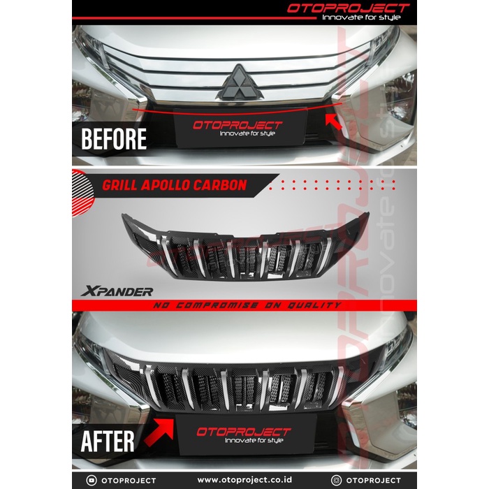 Jual FRONT GRILL APOLLO CARBON XPANDER berkualitas | Shopee Indonesia