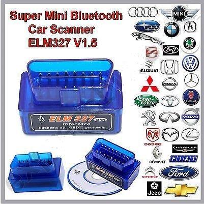 Jual ELM327 Super Mini OBD OBD2 V1.5 Bluetooth Car Scanner Alat Scan scaner Mobil Torque Auto ...
