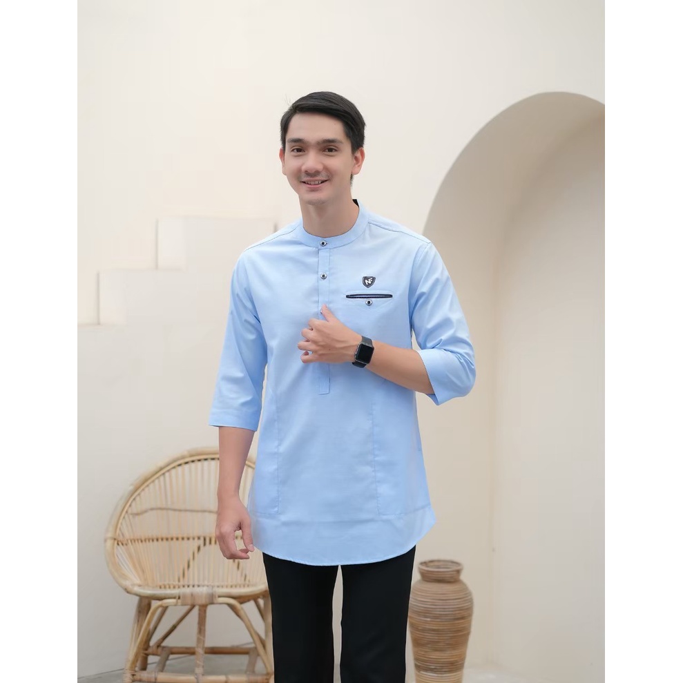 Jual KURTA DEWASA BIRU LANGIT /PUTIH /BAJU KOKO MUSTARD MOCCA ORIGINAL ...