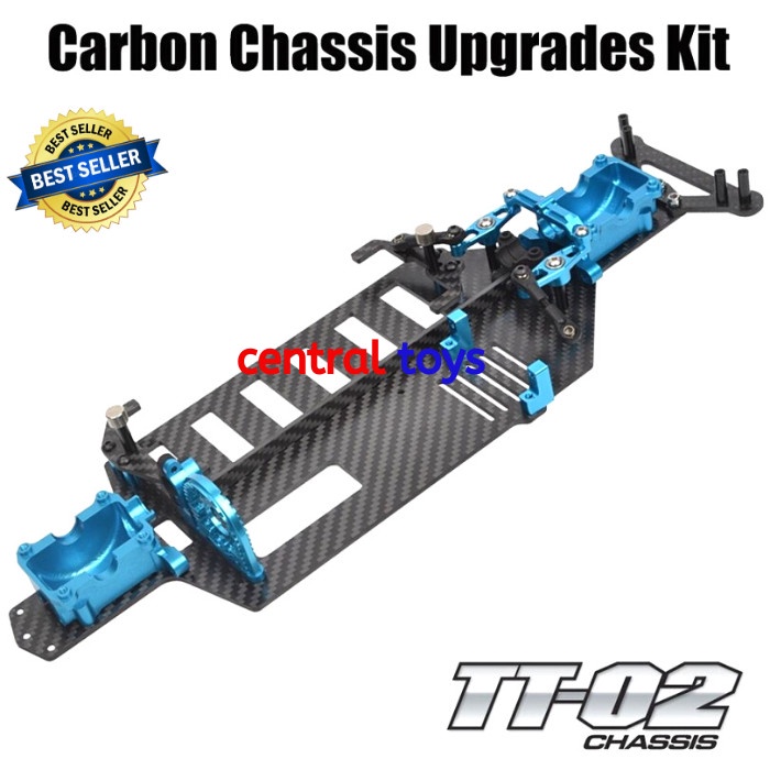 Jual carbon chassis TAMIYA TT-02 XV TAMIYA TT02 upgrade chassis KIT ...