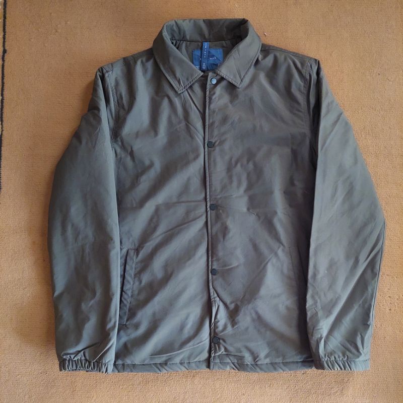 Jual Coach Jacket Zara Men Green Olive | Shopee Indonesia