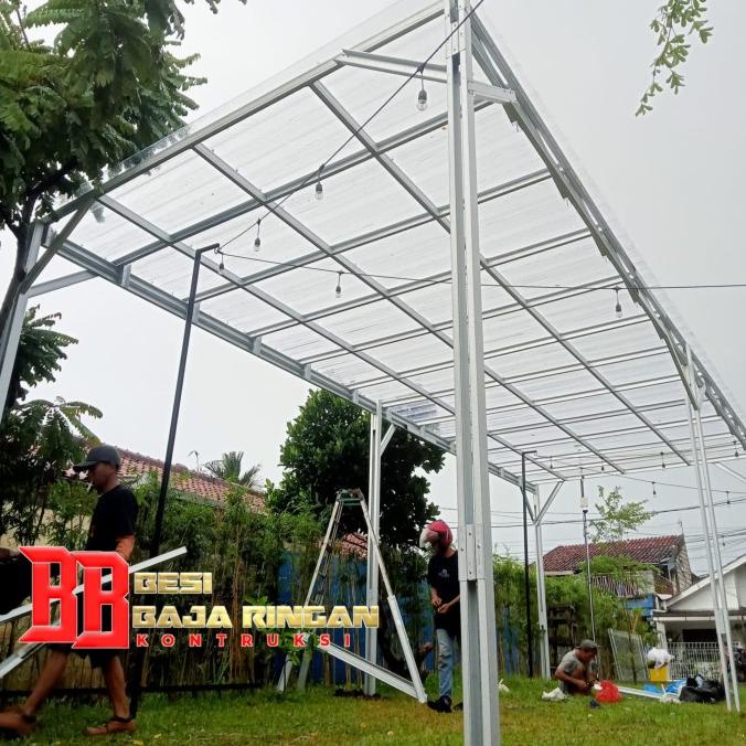 Jual KANOPI SPANDEK TRANSPARAN BENING RANGKA BAJA RINGAN KELVINPRAMA5 ...