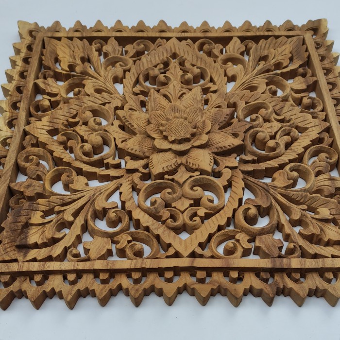 Jual UKIRAN BALI - HIASAN DINDING UKIRAN BALI - KAYU - 50 CM X 50 CM ...