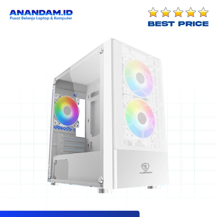 Jual Casing Gaming Vurrion Virtue MX3 PC Case Froze Edition - Putih ...