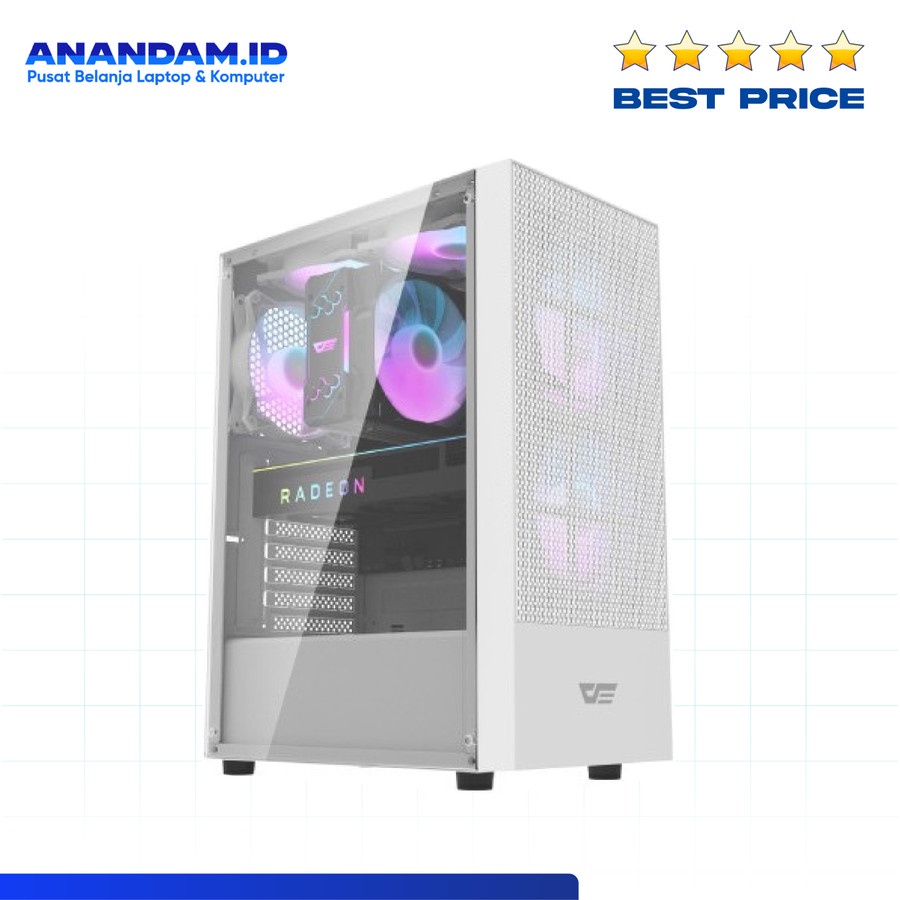 Jual Casing darkFlash A290 ATX PC Gaming Case WITH 3 RGB FAN - Putih ...