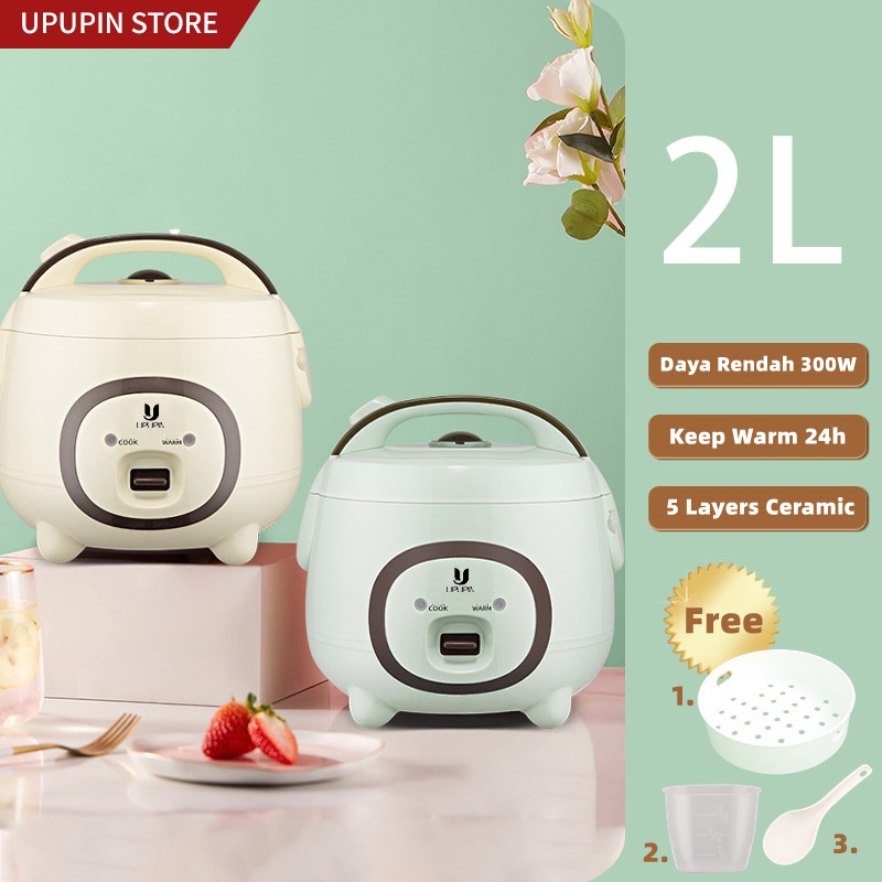 Jual UPUPIN Magic Com Rice Cooker Mini 2 Liter 3in1 300 Watt Magic ...