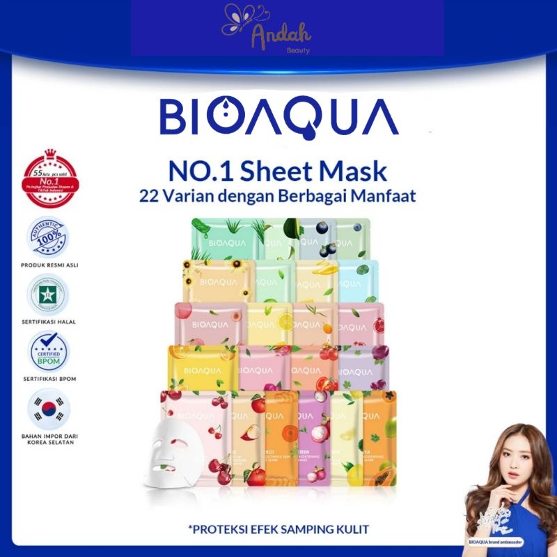 Jual Sheet Mask Bioaqua Essence Face Mask Masker Wajah | Shopee Indonesia