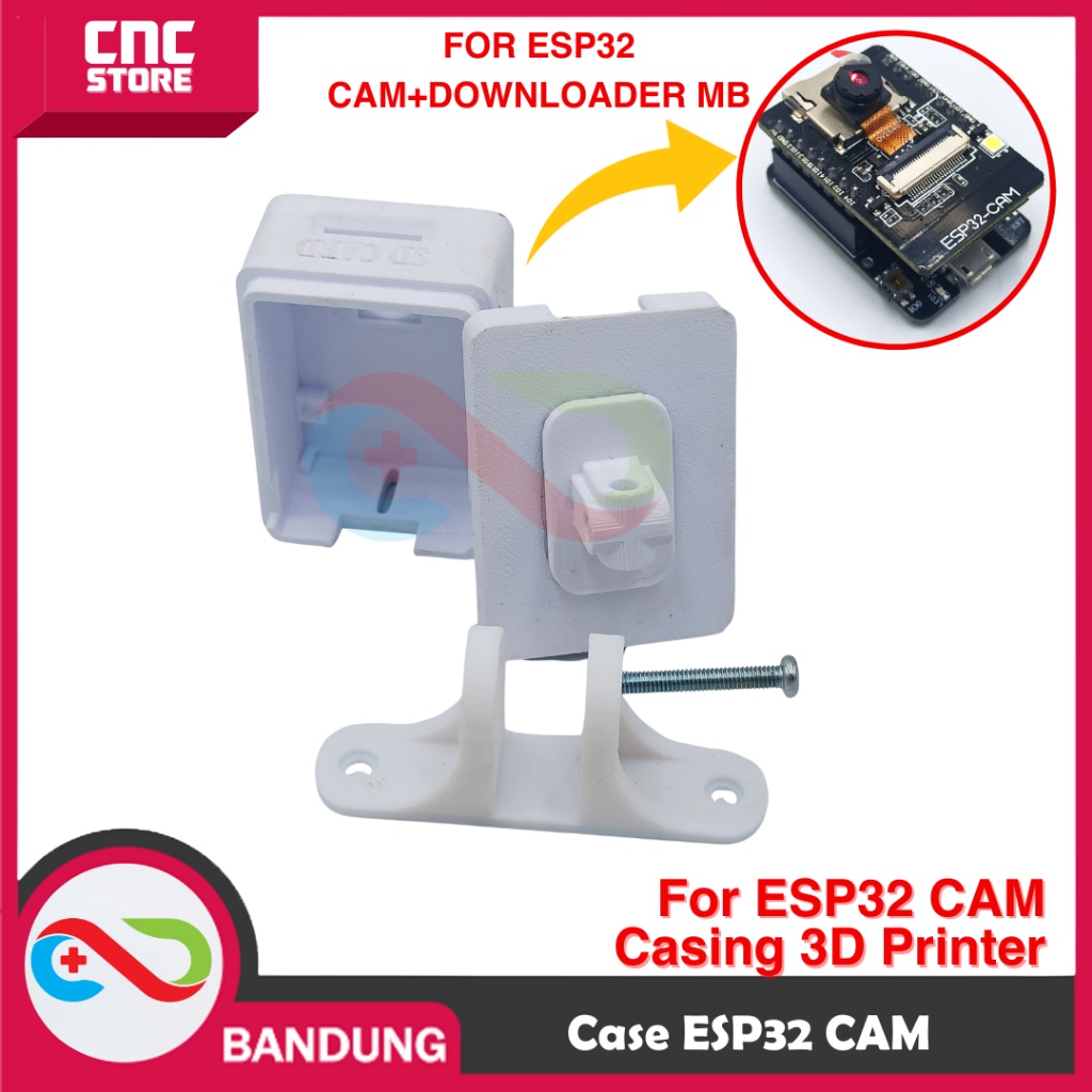 Jual CASE ESP32 CAM DAN SHIELD PROGRAMER BOX HOUSING MOUNTING CASING ...