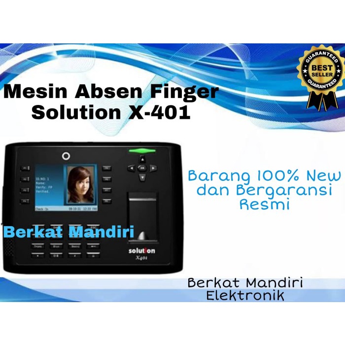 Jual Mesin Absen Fingerprint Solution X401 Support Akes Door | Shopee ...