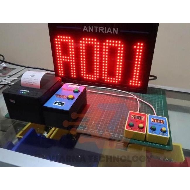 Jual Mesin Antrian 2 Layanan Dengan Display Led Dan Printer | Shopee ...