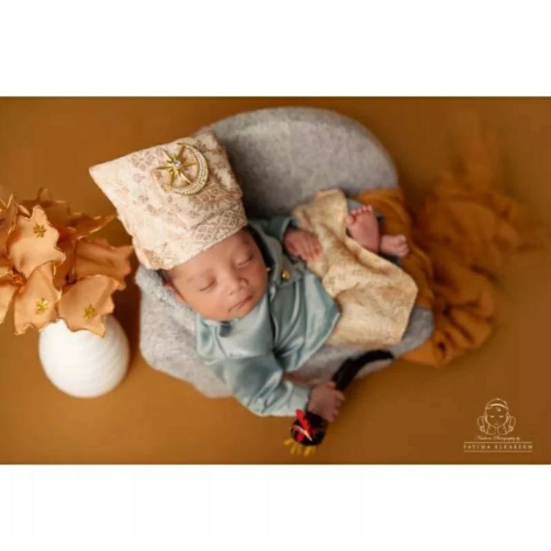 Jual baju melayu bayi laki laki baju melayu Newborn properti foto bayi ...