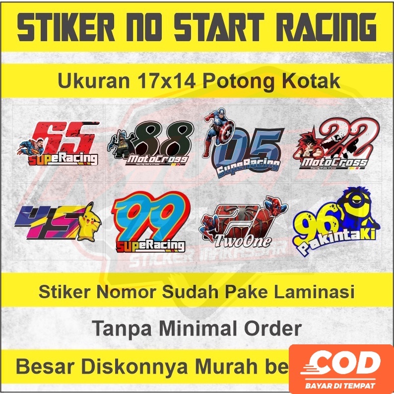 Jual Sticker Nomor Star Roadrace Motor Terbaru Sticker Nomor Star Motor ...