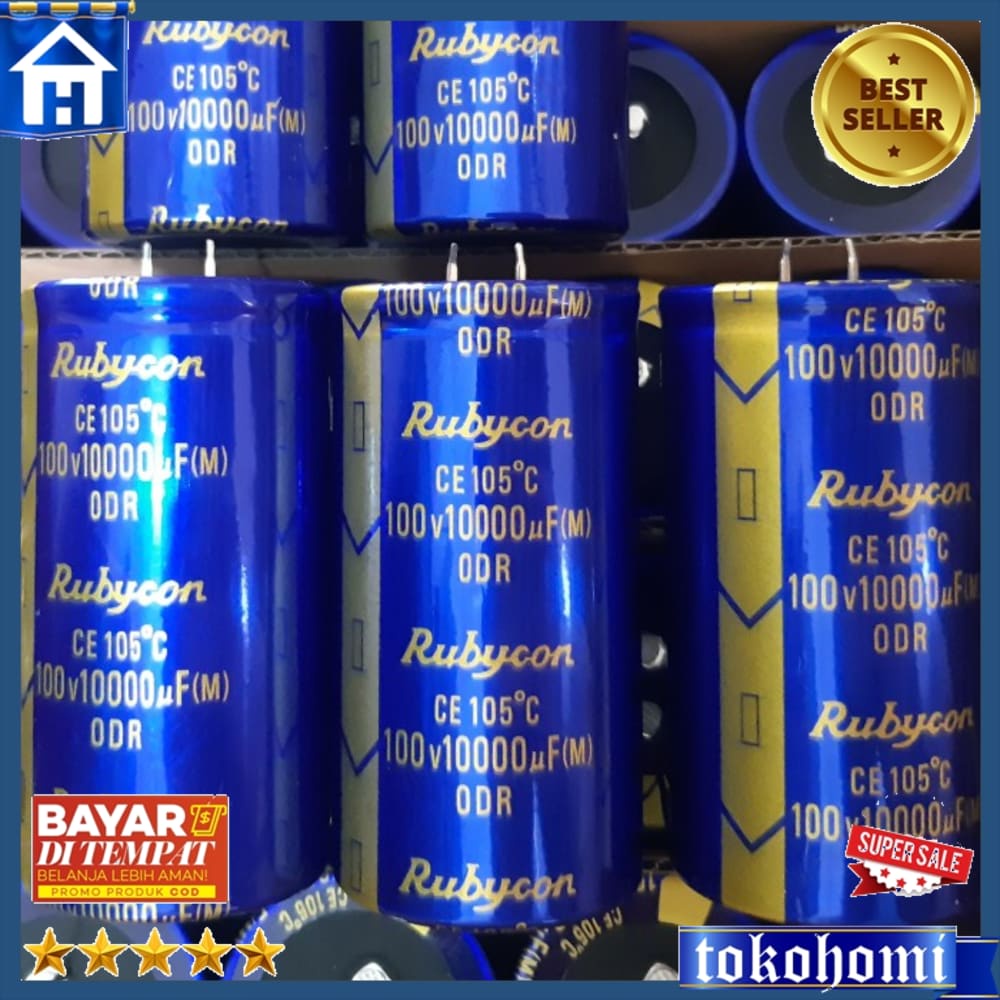 Jual Kapasitor Elco 10000Uf100 V 100V Rubycon | Shopee Indonesia
