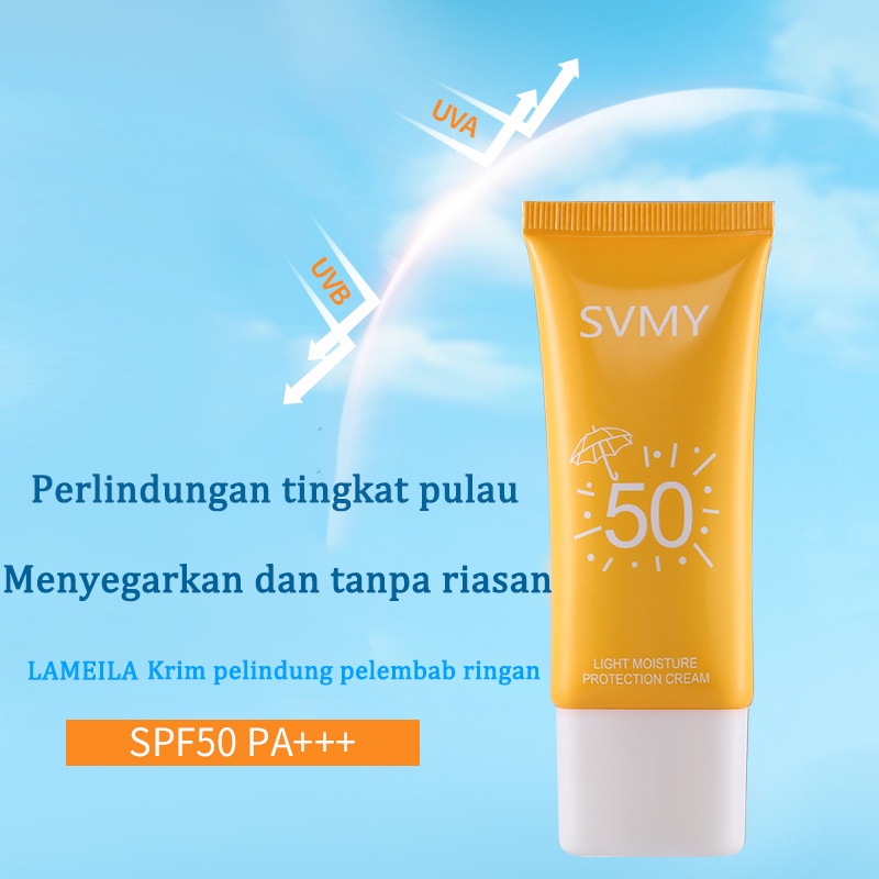 Jual LAMEILA SVMY 3091 UV CREAM SPF 50+++ Lindungi Kulit Wajah Dari ...