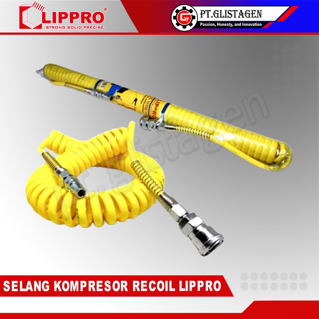 Jual LIPPRO Selang Angin Kompresor Spiral Recoil Hose 6 Meter | Shopee ...