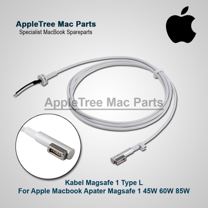 Jual Kabel Magsafe 1 Type L for Apple Macbook Adapter Magsafe 1 45W 60W ...