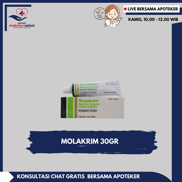 Jual Molakrim Cream 30 g | Shopee Indonesia