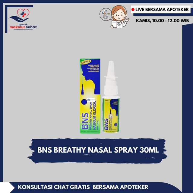 Jual BNS Breathy Nasal Spray 30 ml | Shopee Indonesia
