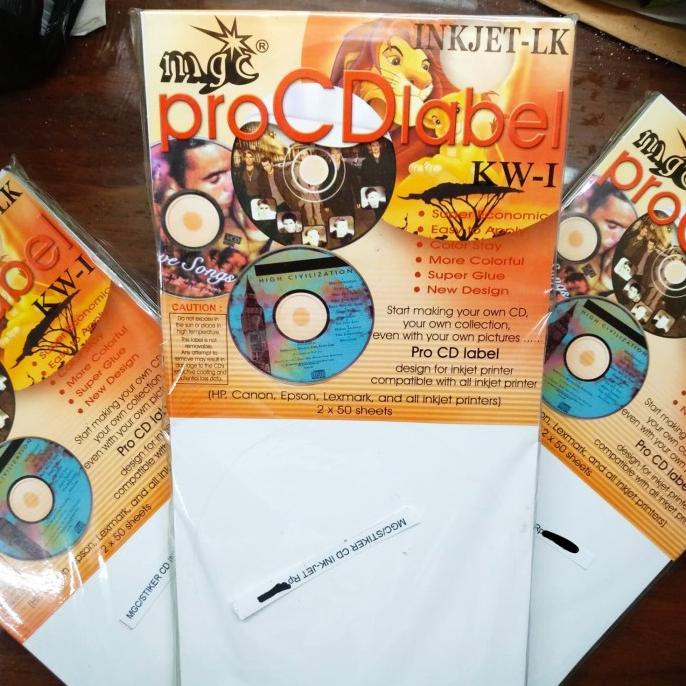Jual ;&&&&] Label CD DVD kertas stiker sticker MGC MAGIC HVS-LK TEBAL ...