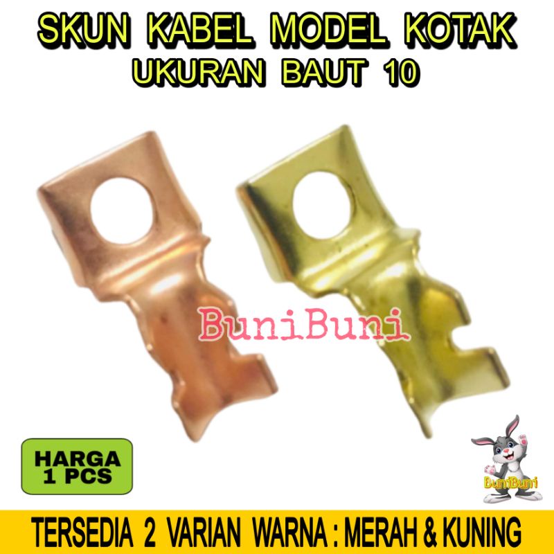 Jual SKUN AKI KOTAK / Terminal Kabel Aki M6 Baut 10 Model Kotak ...