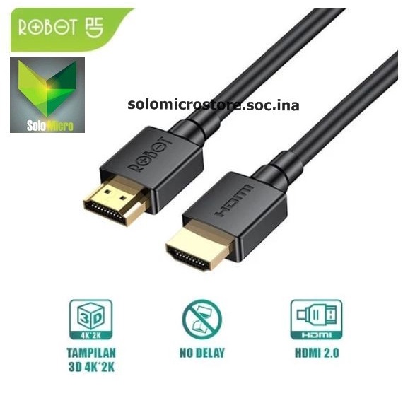 Jual ROBOT RFH03 Kabel HDMI 3M 3 Meter High Definition 3D 4K 2K HD | Shopee Indonesia