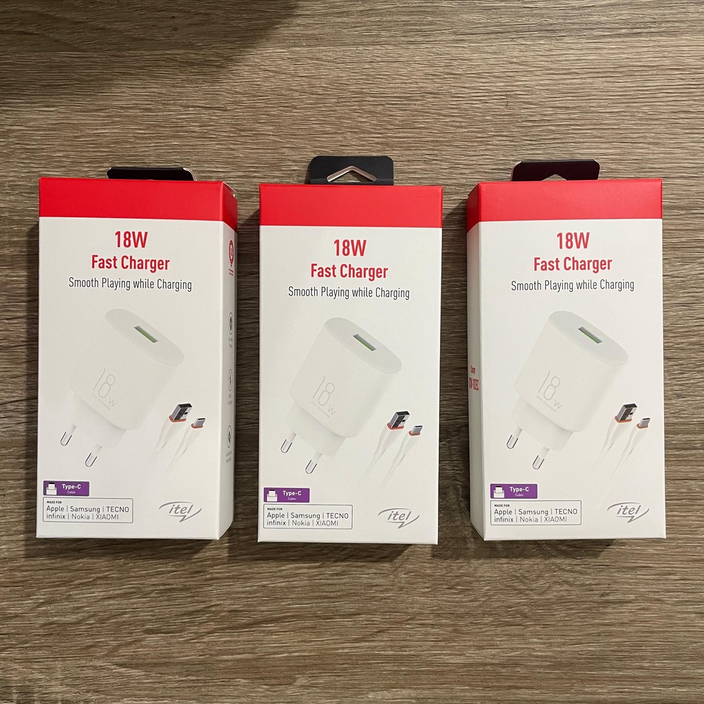 Jual ITEL S23+ CHARGER ORIGINAL 18W S23 PLUS TRAVEL ADAPTOR 18W FAST ...