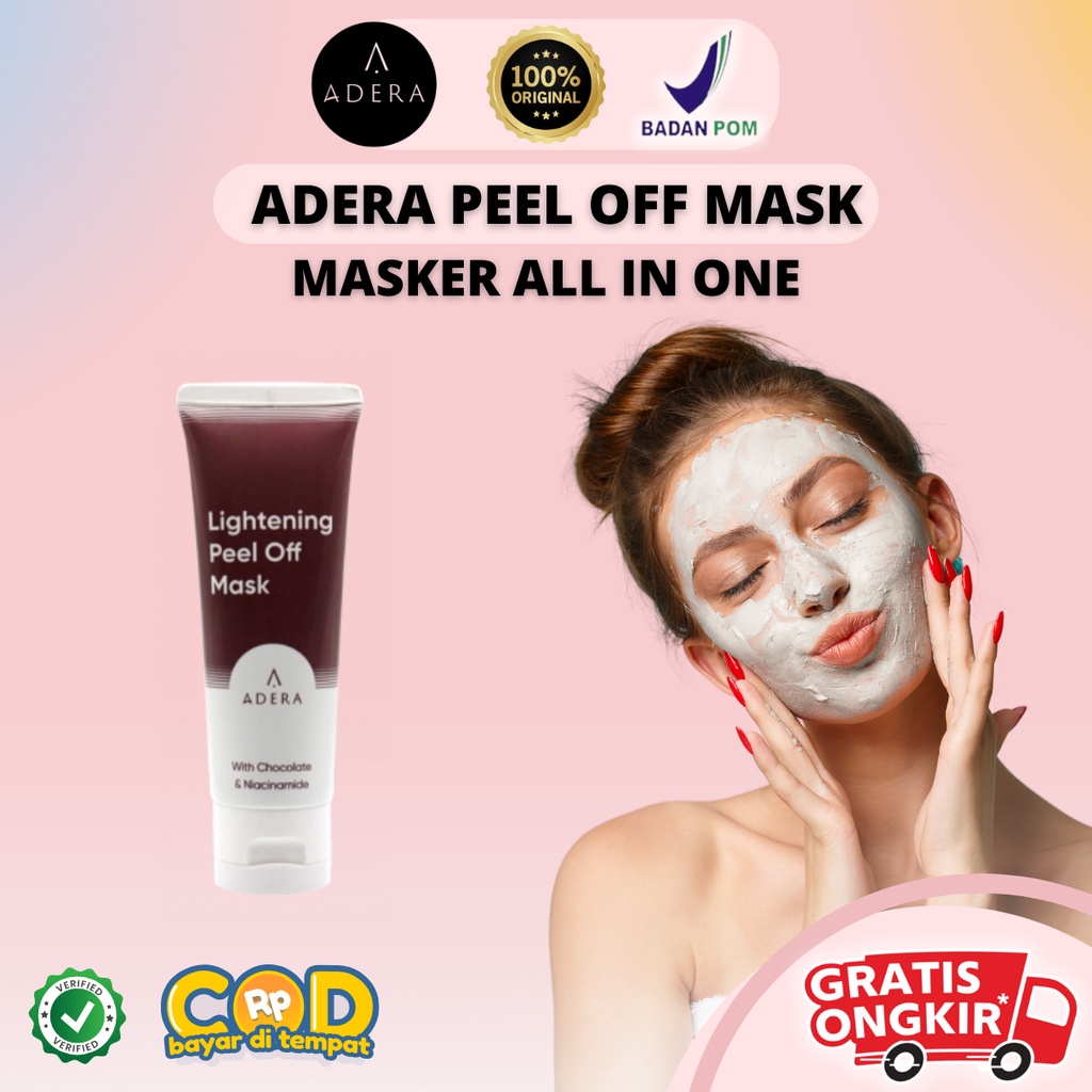 Jual ADERA Lightening Peel Off Mask Mencerahkan Kulit Tampak Lebih ...