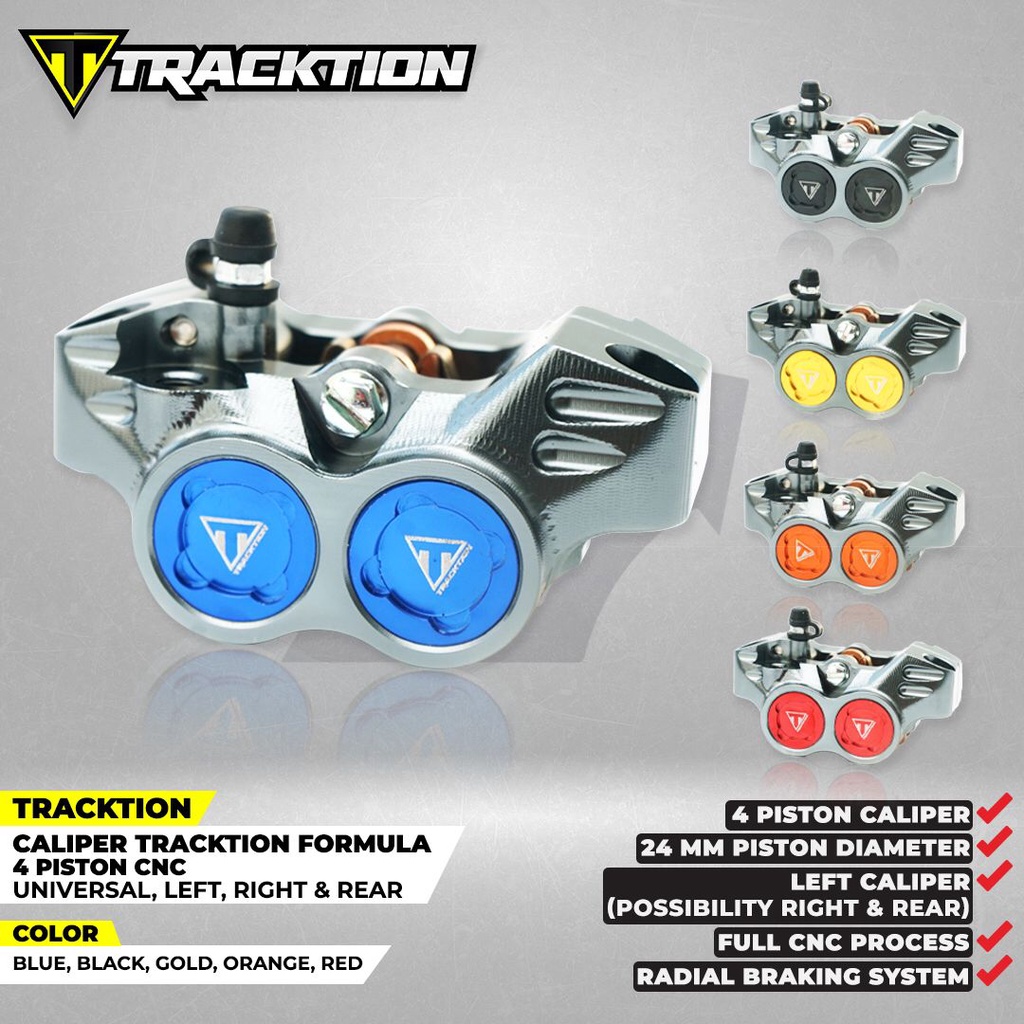 Jual CALIPER TRACKTION FORMULA 4P CNC UNIVERSAL | Shopee Indonesia