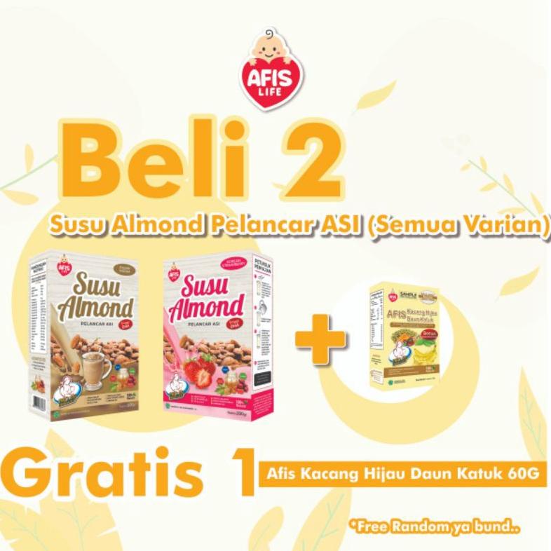 Jual New - Afis Life Susu Almond variant Belgian Chocolate Daun Katuk, Kurma, Madu & DHA ...