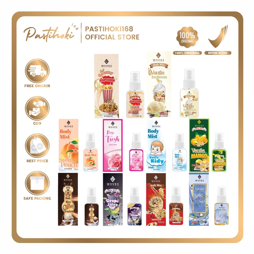 Jual PH - [BPOM] Parfum Body Mist 30ml Premium / Parfum Body Mist ...
