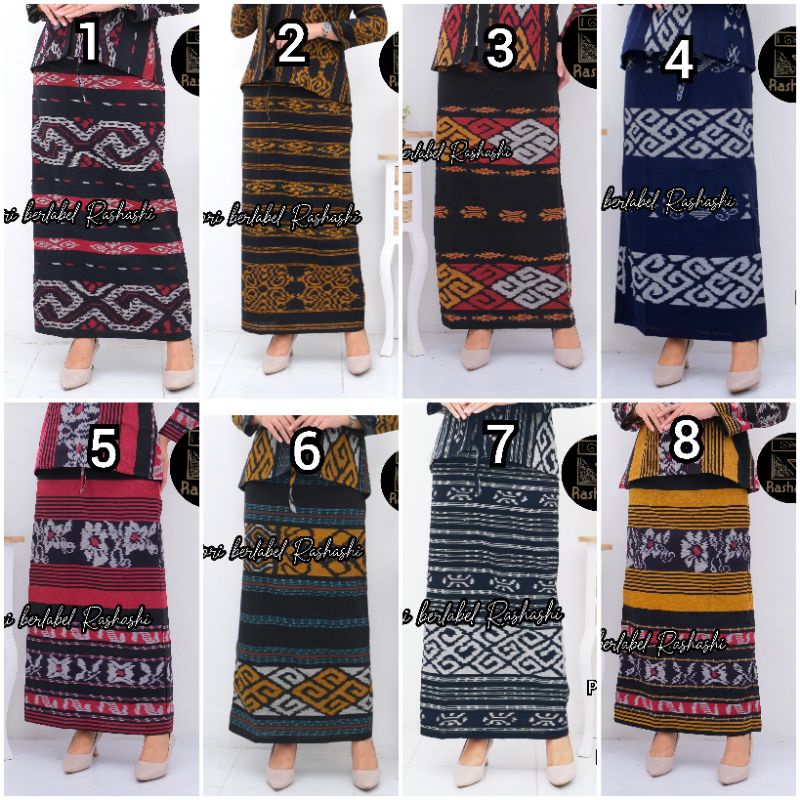 Jual Rok tenun troso jepara bawahan etnik rok Span lurus pinggang karet rok resmi formal wanita ...