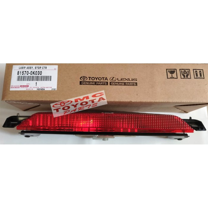 Jual Lampu Mundur / Lamp Assy Center Stop Kijang Innova 81570-0K030 ...