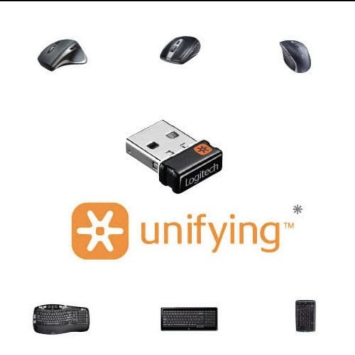 Jual LOGITECH RECEIVER UNIFYING KEYBOARD MOUSE USB WIRELESS DONGLE ...