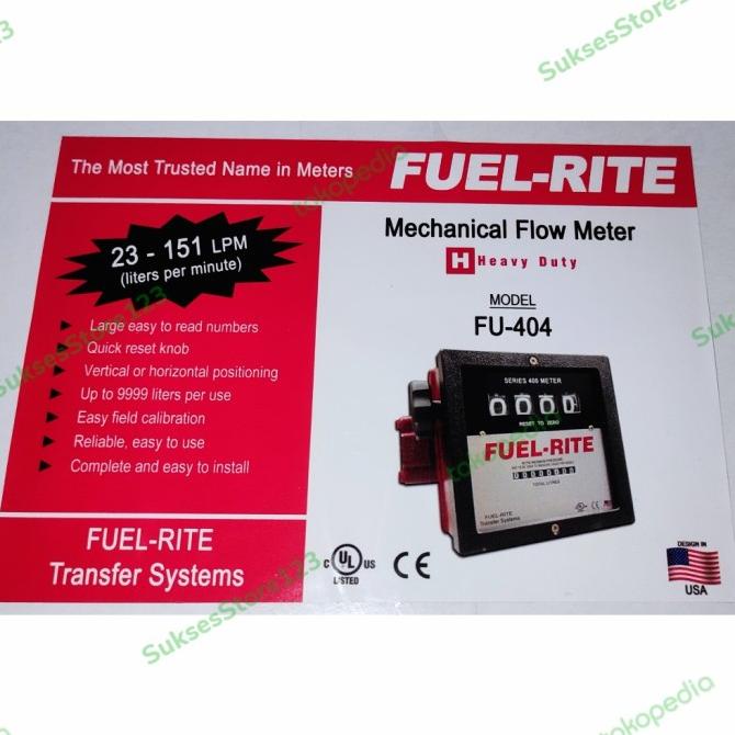 Jual Fuel Rite 4 Digit Flow Meter 1.5 Inch / Meteran Solar Minyak 1.5 ...